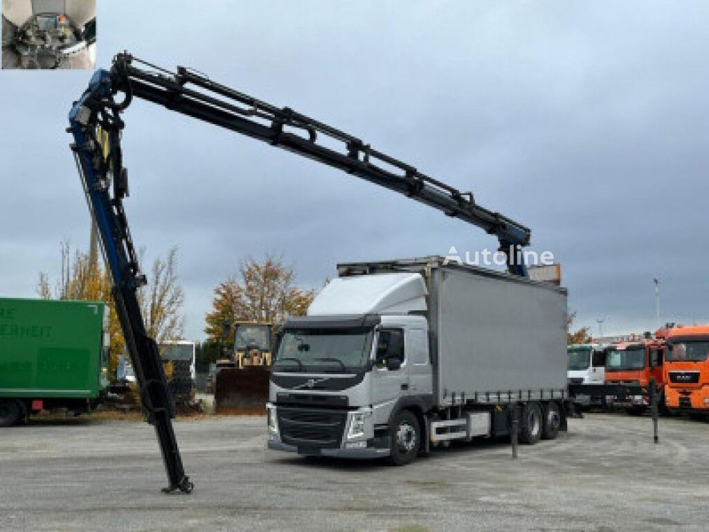 Volvo FM 420 6x2 Pritsche Heckkran 27m t,Funk,Jib ,E6 kamion s ceradom