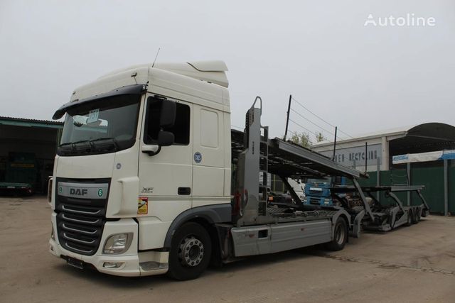 DAF XF 410 autotransporter + prikolica autotransportera