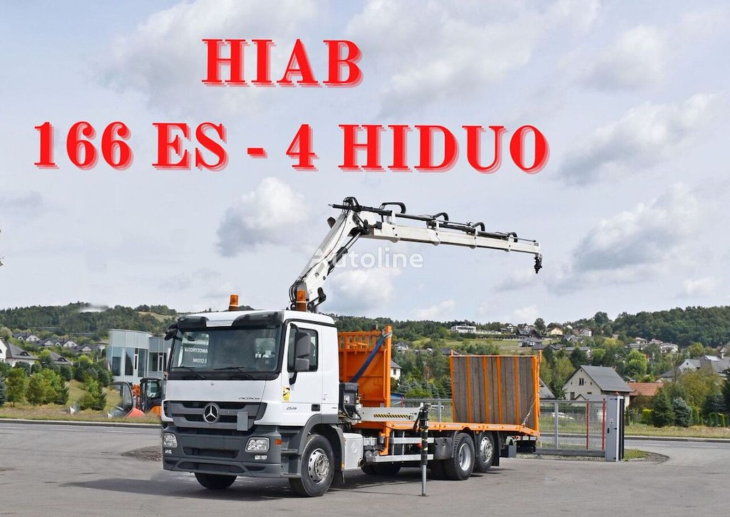 Mercedes-Benz ACTROS 2536 * HIAB 166 ES-4 HIDUO/FUNK * TOP autotransporter