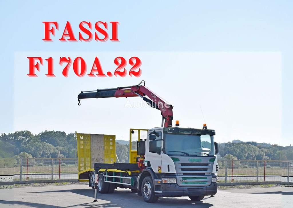 Scania P310 * FASSI F170A.22 + FUNK * TOPZUSTAND šlep auto