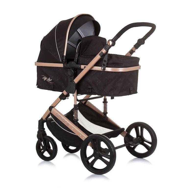 Chipolino Kolica za bebe Amore, 2u1, Crna