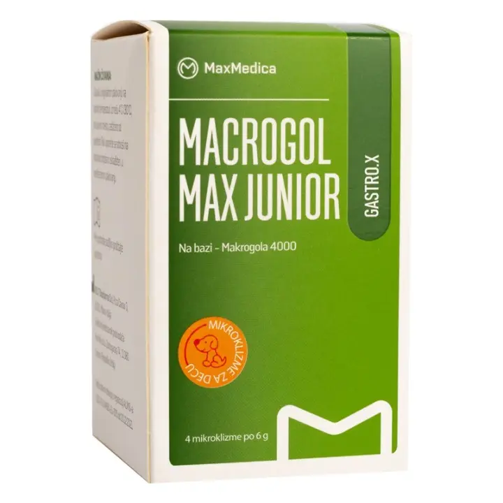 Max Medica Macrogol max junior mikroklizme, 4x6g