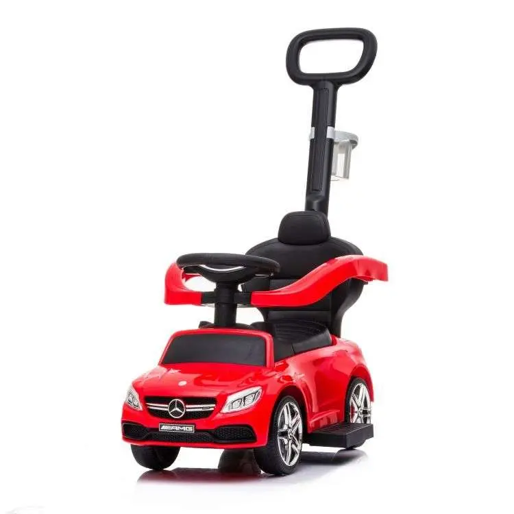 ECO TOYS Guralica mercedes sa ručkom Crveni 3+