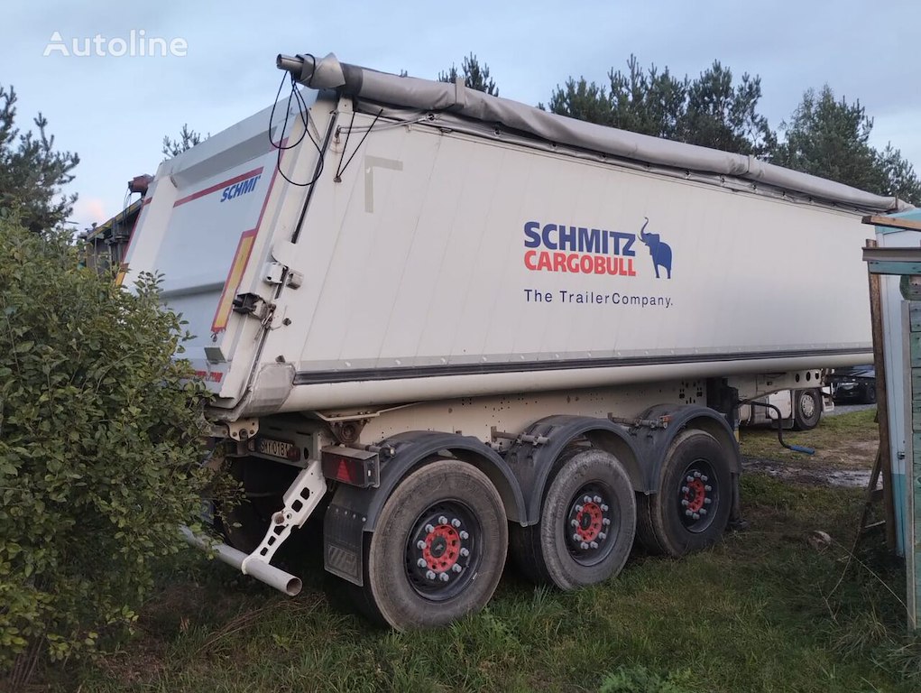 Schmitz Cargobull aluminiowa 30m3 stan bdb-rama stalowa poluprikolica kipera