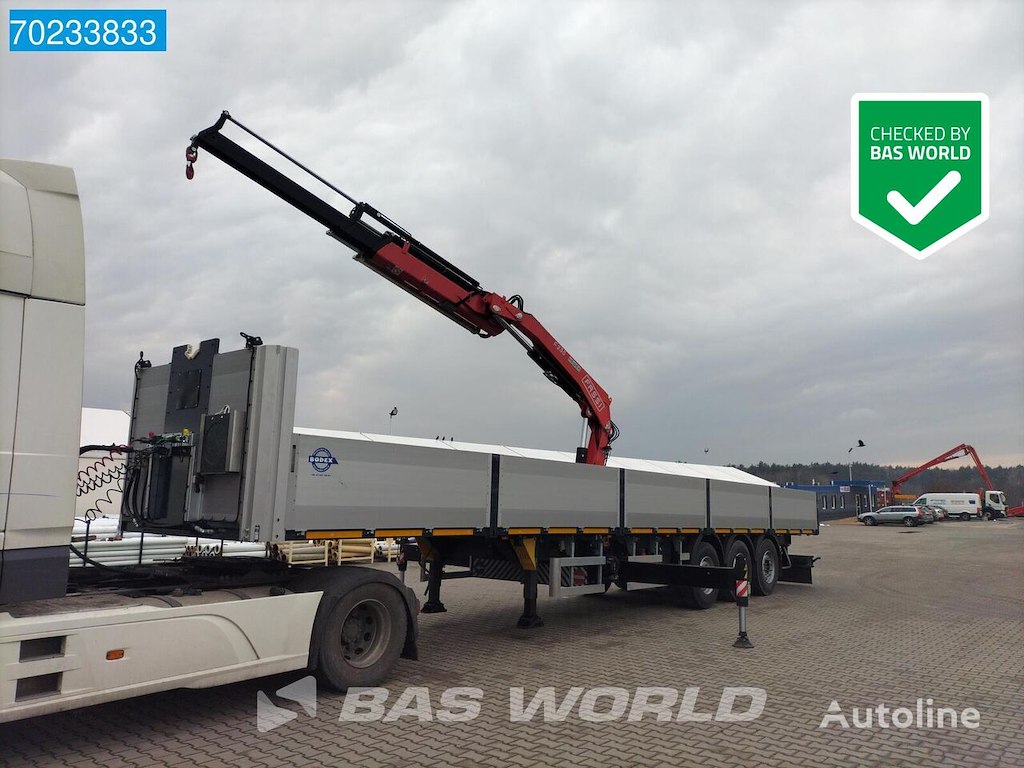 Nova Bodex KIS3B 3 axles NEW! Fassi F235A.0.23 poluprikolica sa ravnom platformom