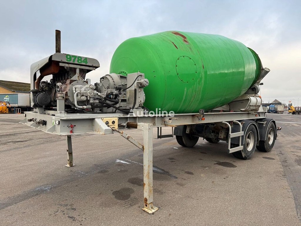 Le Cinena 12 m2 Baruval 2 axle Concrete trailer poluprikolica betonska mešalica