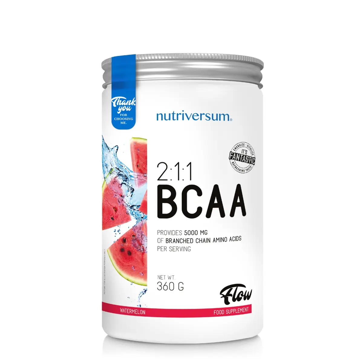 Nutriversum BCAA 2:1:1 Flow lubenica, 360g