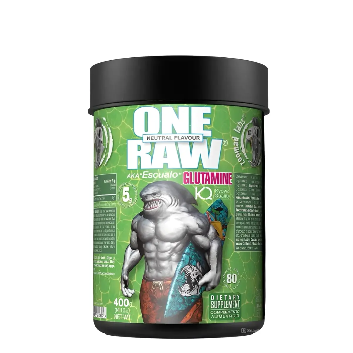 Zoomad Labs One raw glutamine neutral, 400g