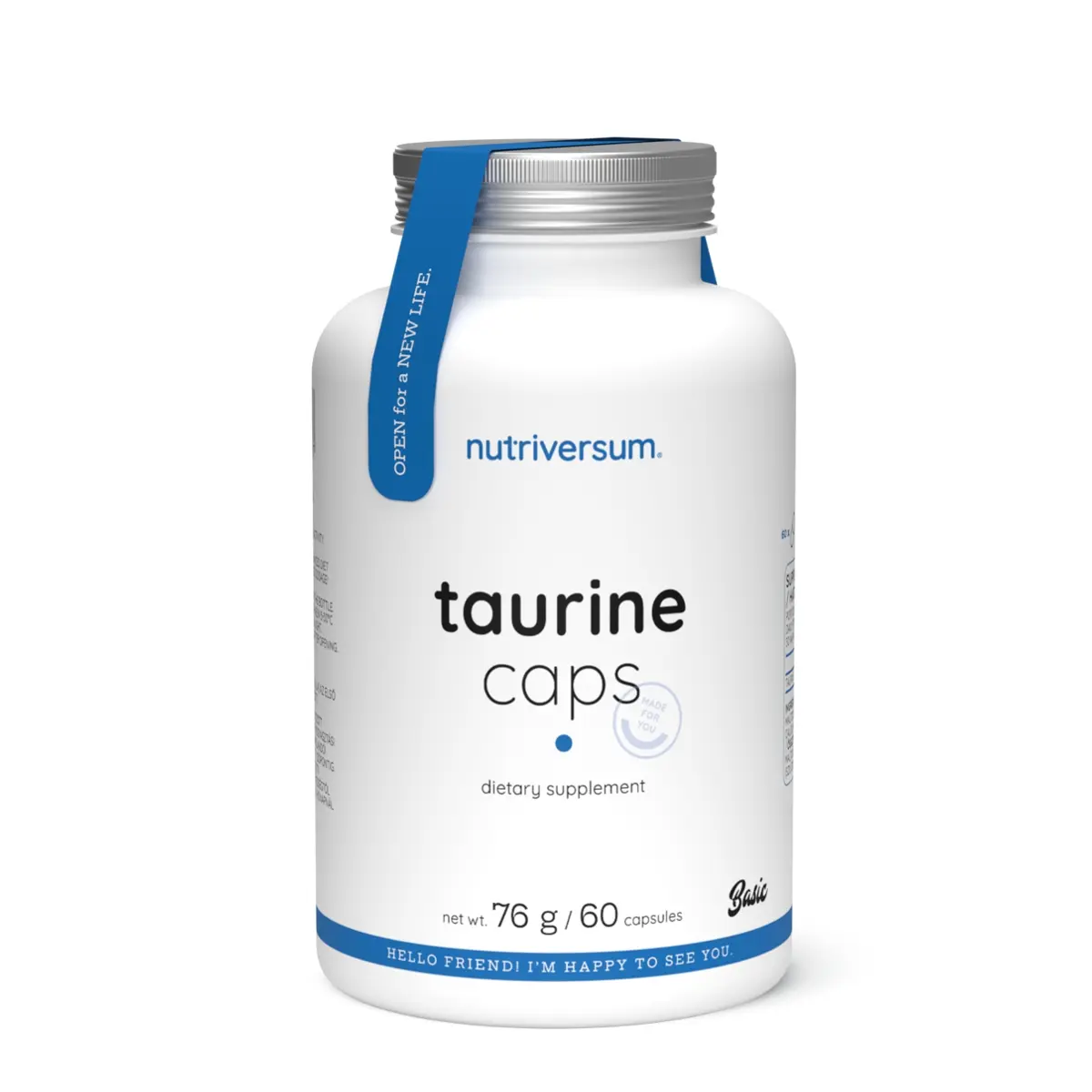 Nutriversum Taurine 1000mg, 60 kapsula