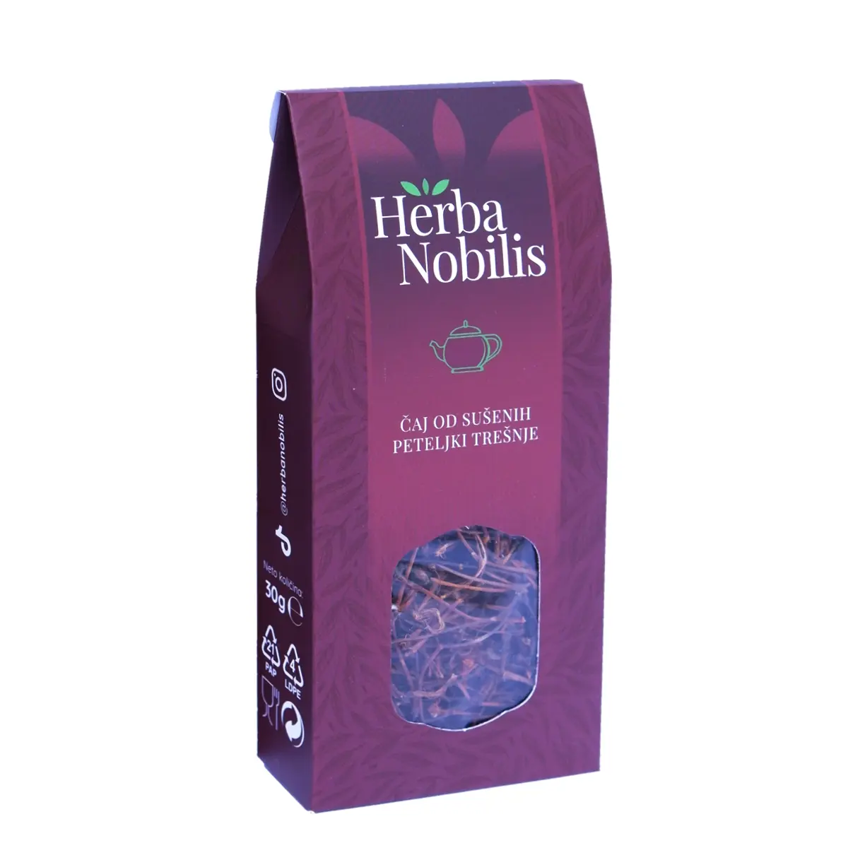 Herba Nobilis Čaj od sušenih peteljki trešnje, 30g