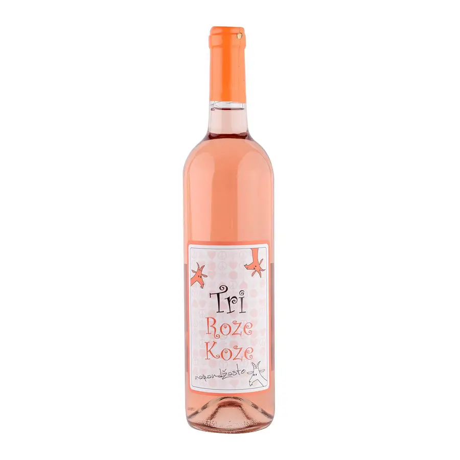 ERDEVIK Tri roze koze rose vino 0,75 l