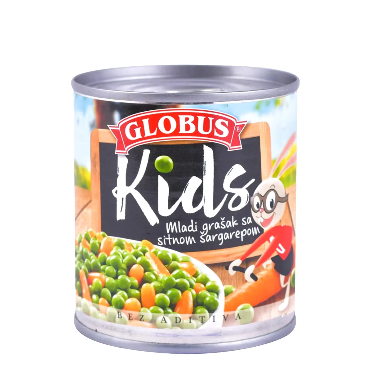 Globus Kids grašak i šargarepa, 200g