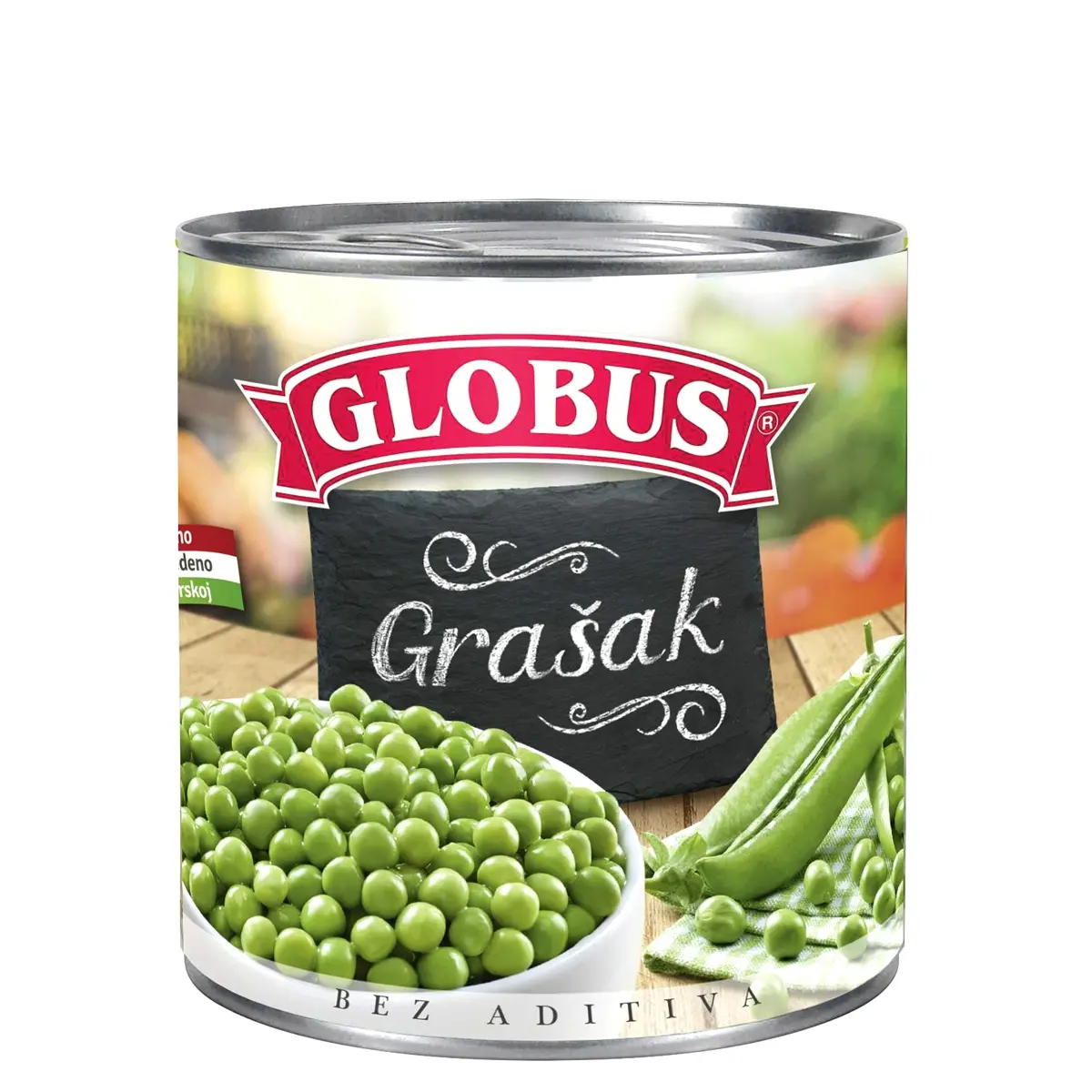 Globus Grašak kuvani u konzervi, 400g