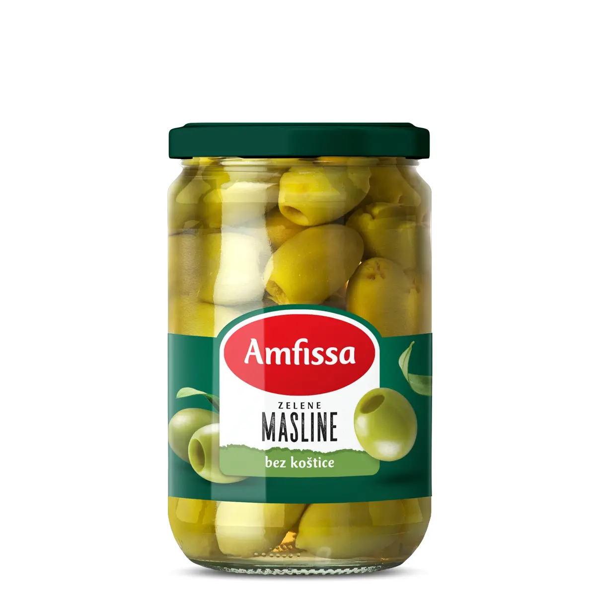 Amfissa Zelene masline bez koštice, 300g