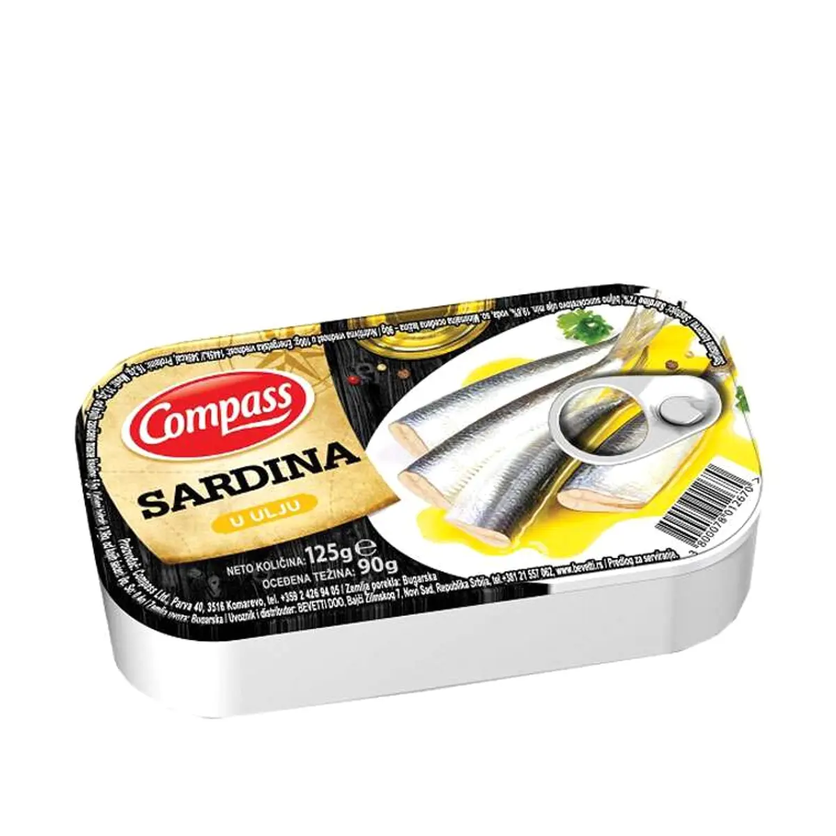 Compass Sardina u ulju, 125g