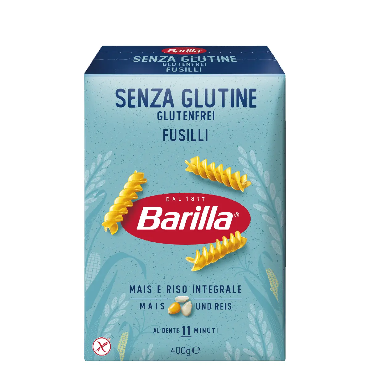 Barilla Testenina bez glutena Fusilli, 400g