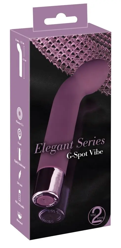 You2 Toys Elegant Series G-Spot Vibe Vibrator, Ljubičasti