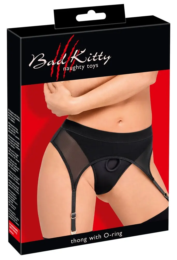 Bad Kitty Halter Strap on, Crni