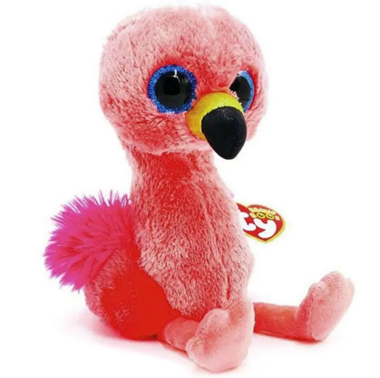 TY Plišana igračka flamingo Beanie Boos Gilda roze