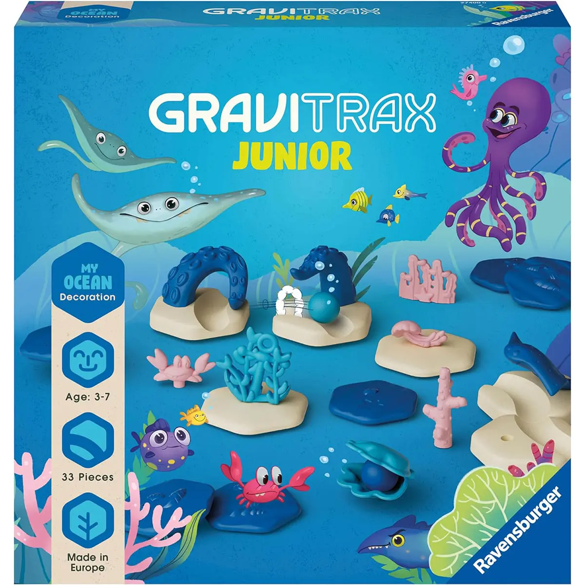 Ravensburger Društvena igra Gravitrax Junior My Ocean dodatak