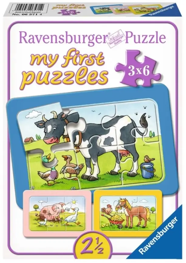 Ravensburger Puzzle Moje prve puzzle 3u1