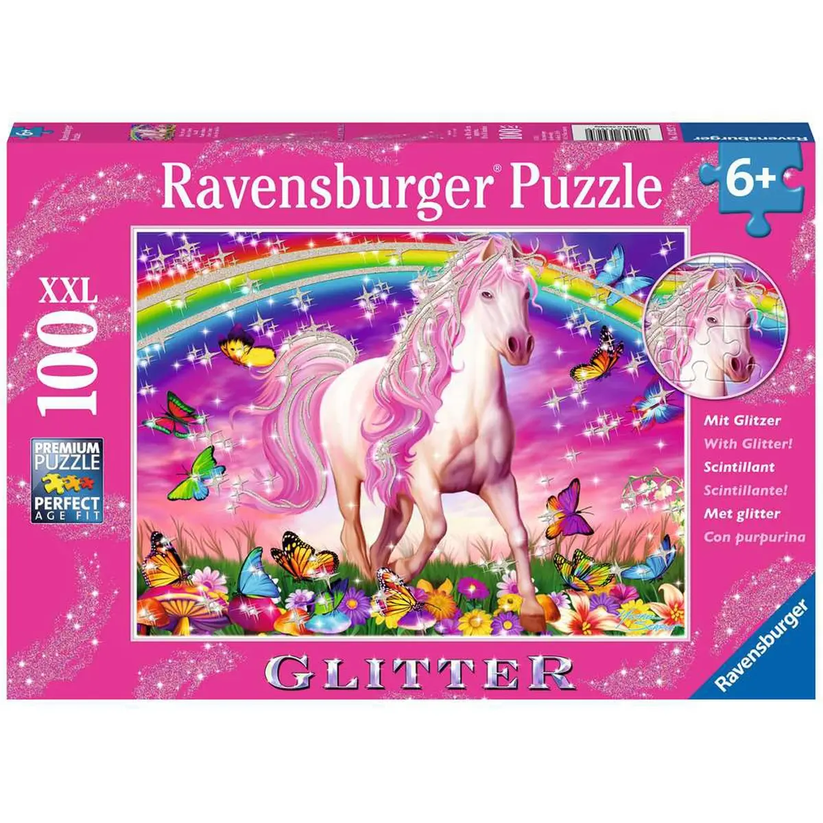 Ravensburger Puzzle Konj sa šljokicama, 100 delova