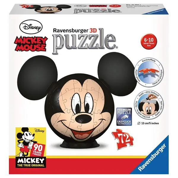 Ravensburger 3D puzzle Mickey, 72 dela