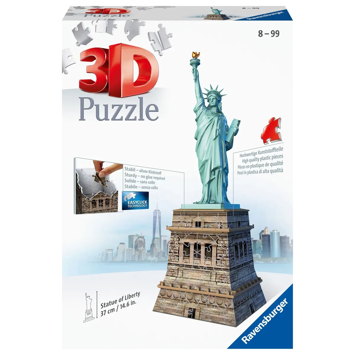 Ravensburger 3D puzzle Statua Slobode, 216 delova