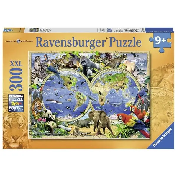 Ravensburger Puzzle Svet divljih životinja, 300 delova