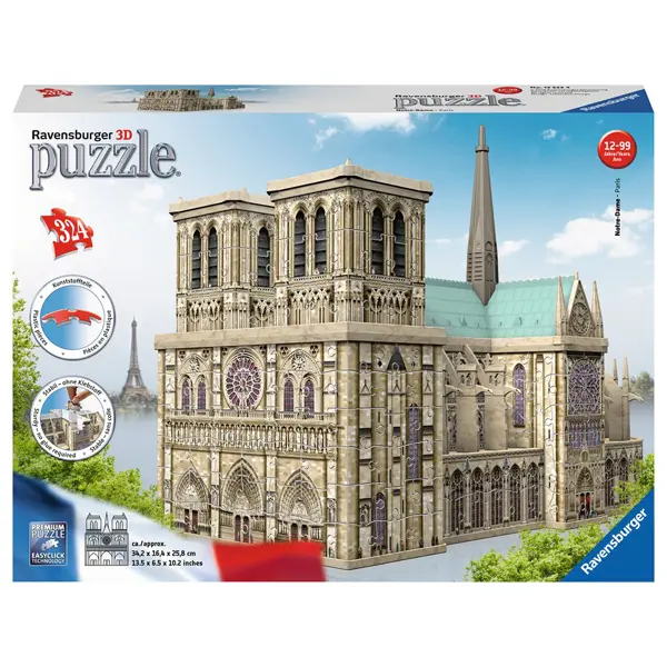 Ravensburger 3D puzzle Notre Dame, 324 dela