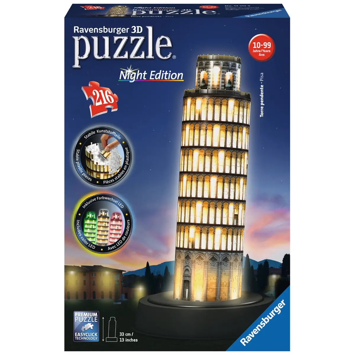 Ravensburger 3D puzzle Toranj u Pizi, 216 delova