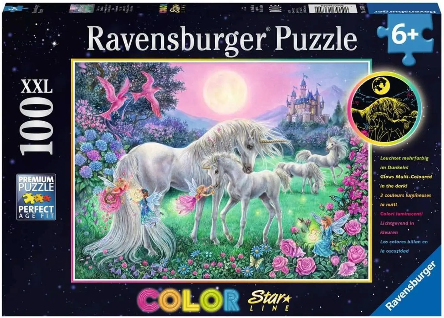 Ravensburger Puzzle Jednorozi u prirodi, 100 delova