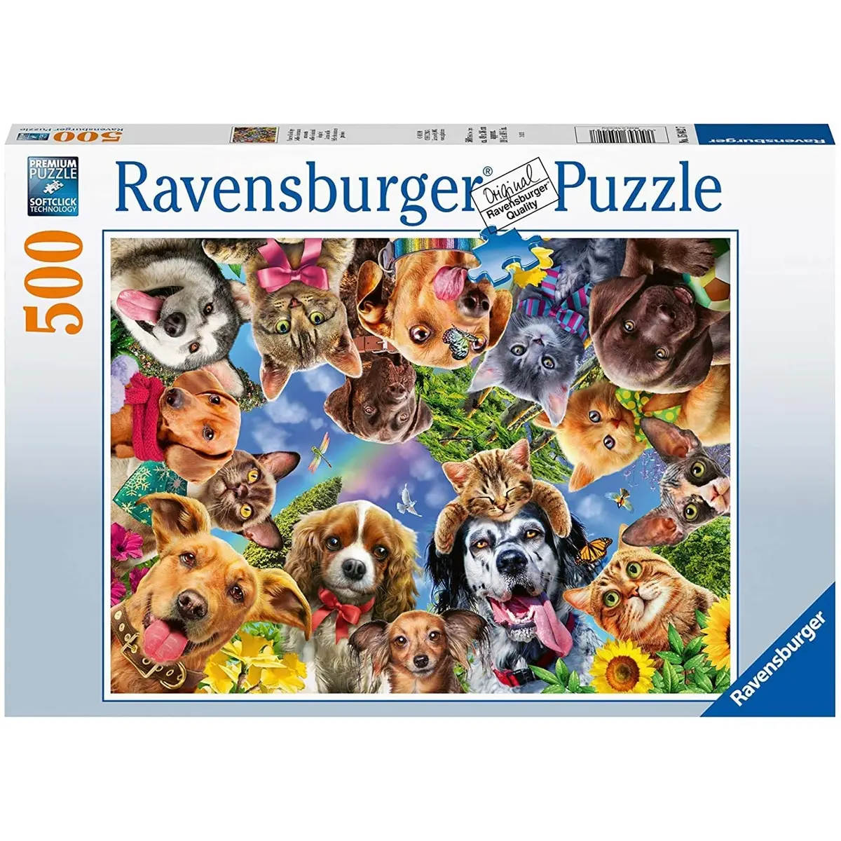 Ravensburger Puzzle Zivotinjski selfi, 500 delova