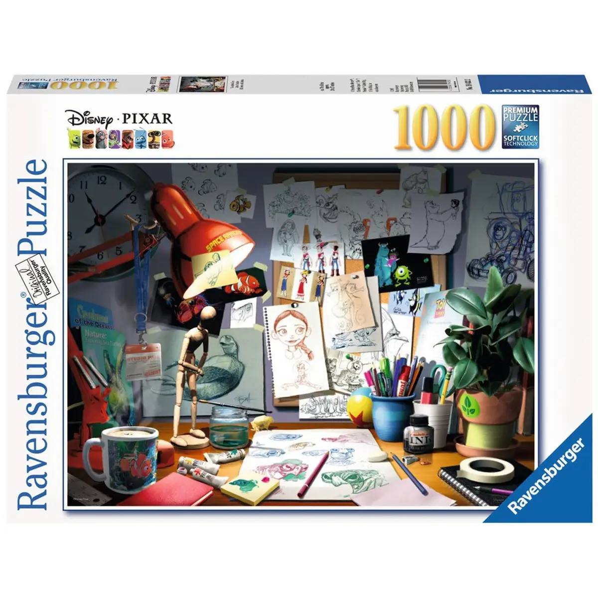 Ravensburger Puzzle Radni sto umetnika, 1000 delova