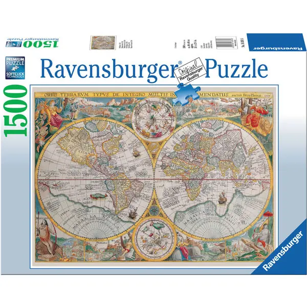 Ravensburger Puzzle Istorijska mapa, 1500 delova