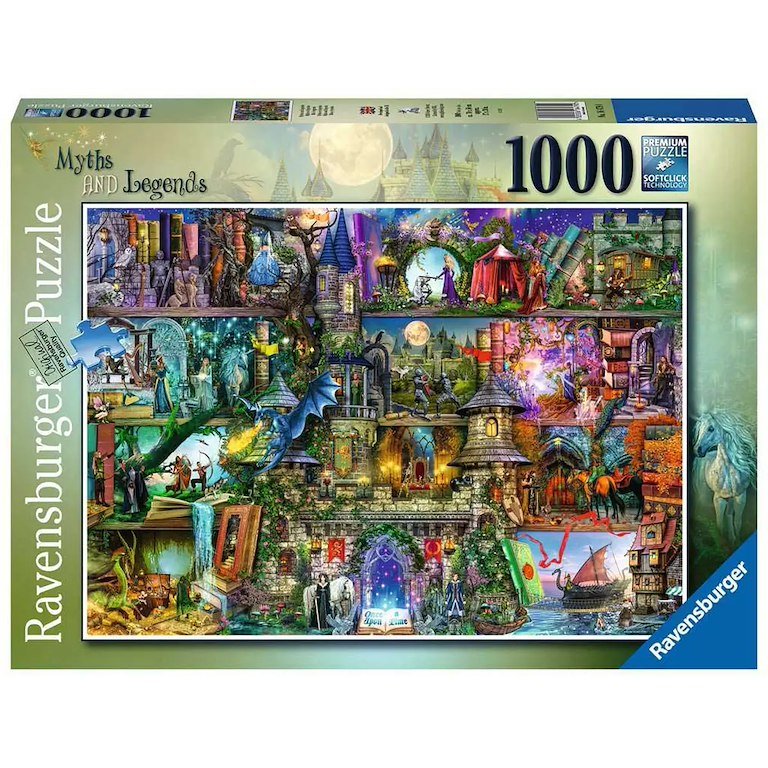 Ravensburger Puzzle Mitovi I legende, 1000 delova