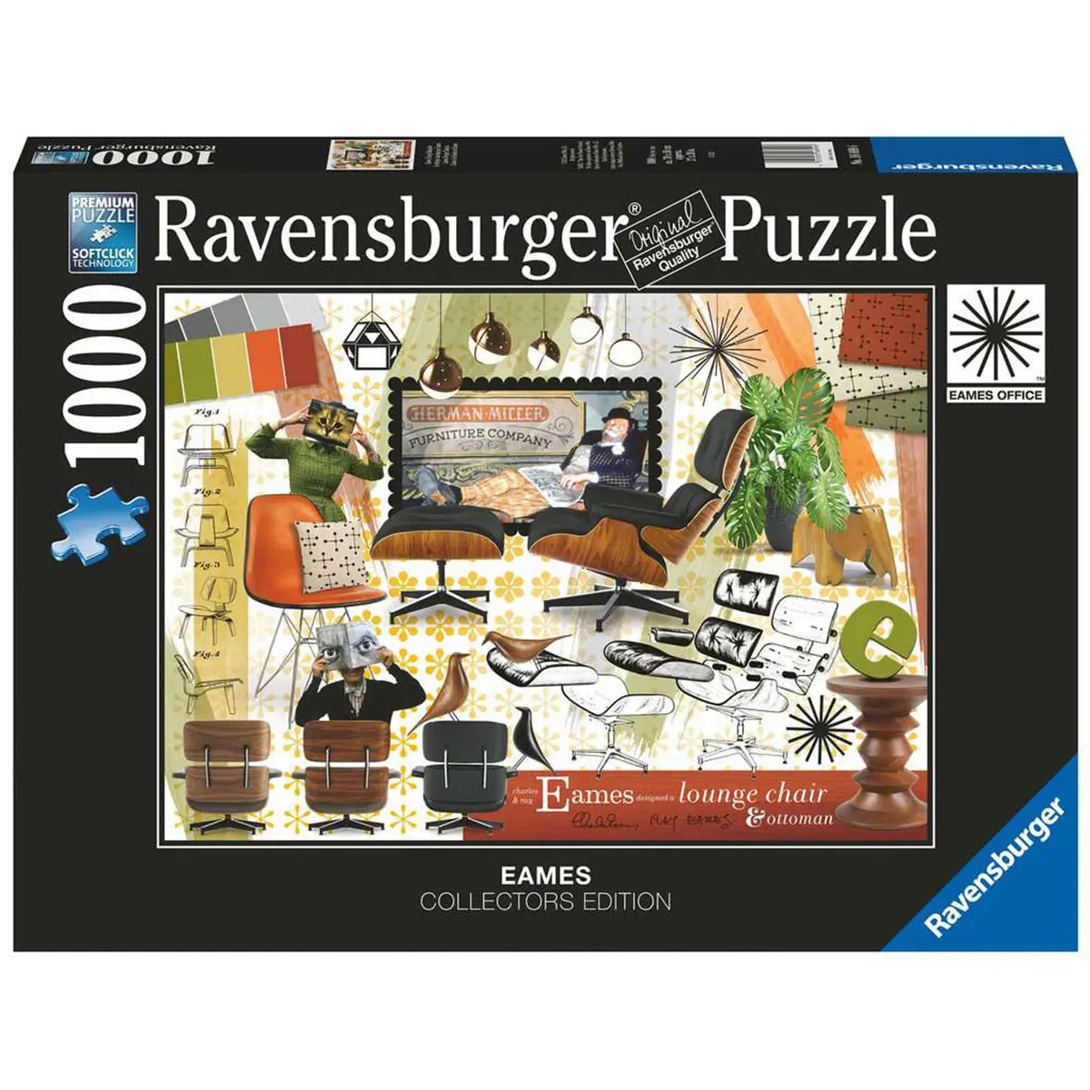 Ravensburger Puzzle Eames Design Classics, 1000 delova