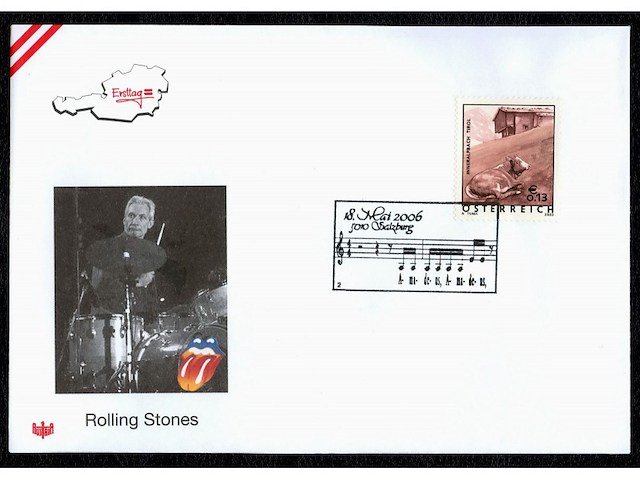 Austrija 2006 | FDC | The Rolling Stones, Charlie Watts