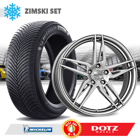 205/55 R17 SET Z MICHELIN + DOTZ INT HG SIL 5/112 + TPMS