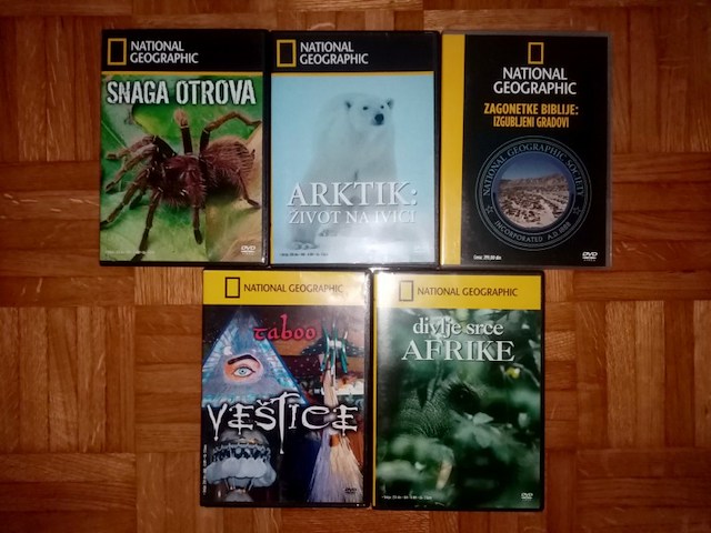 National geographic DVD - 5 kom.