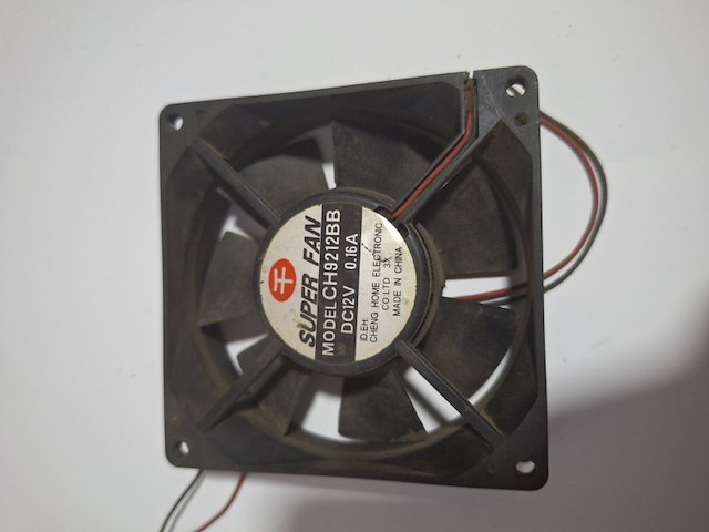 Ventilator super fan dc12v 0.16a 90mm 2 pina Ispravan!