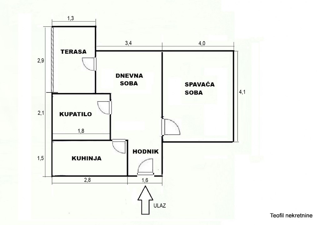 ZVEZDARA VUKOV SPOMENIK 44m2 , (T) , 157000e