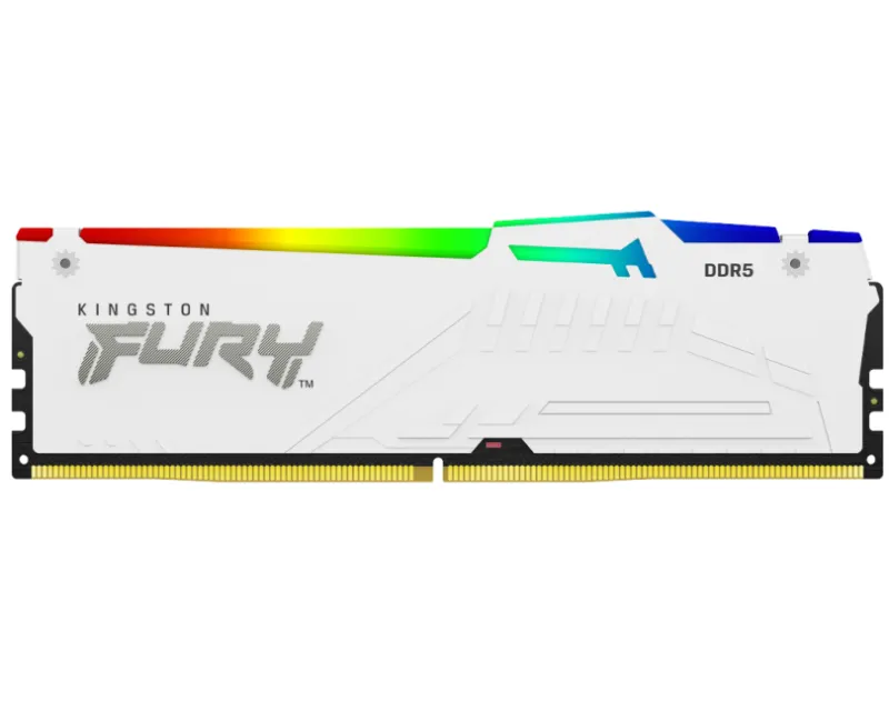 KINGSTON DIMM DDR5 32GB (2x16GB kit) 6000MT/s KF560C30BWEAK2-32 FURY Beast RGB White EXPO