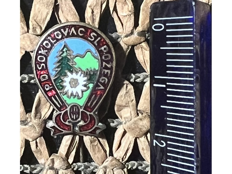 Planinarska znacka planinar PD Sokolovac emajl B.