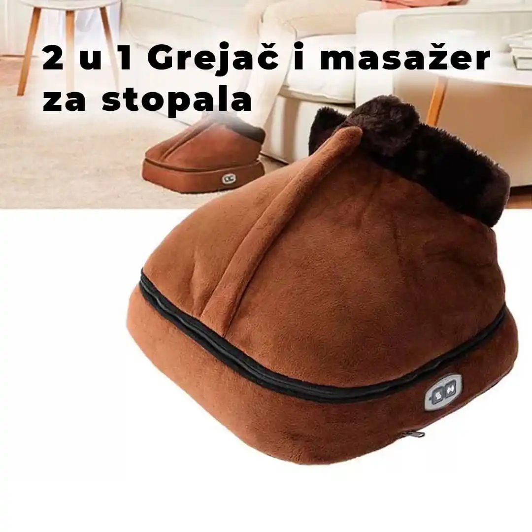 2 u 1 Grejač za stopala i masažer