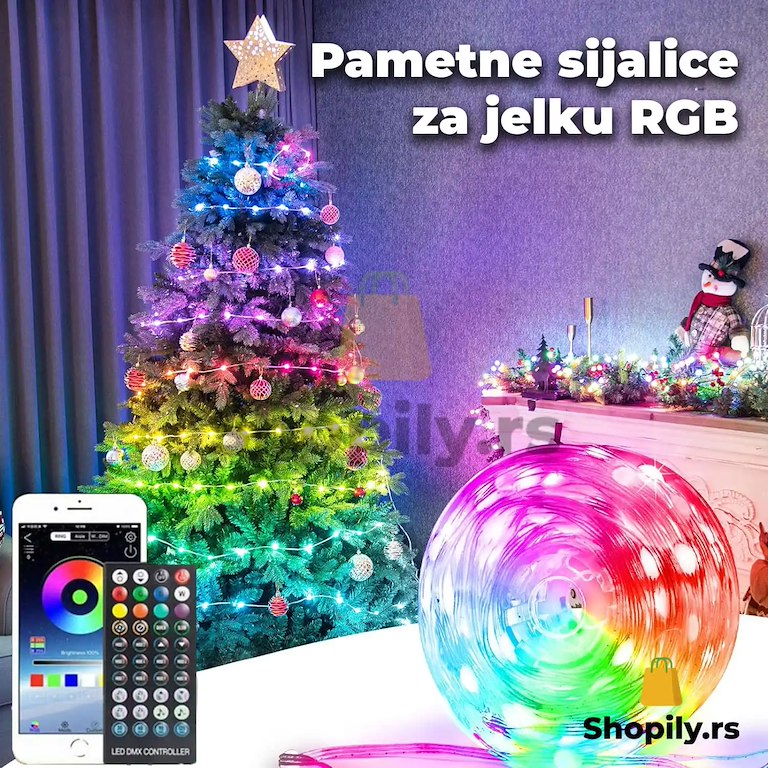 Pametne sijalice za jelku RGB LED