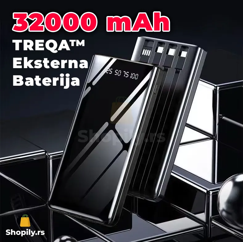 TREQA Eksterna Baterija 32000 MAh