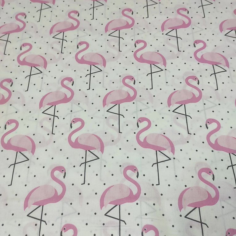 Posteljno platno – Flamingo