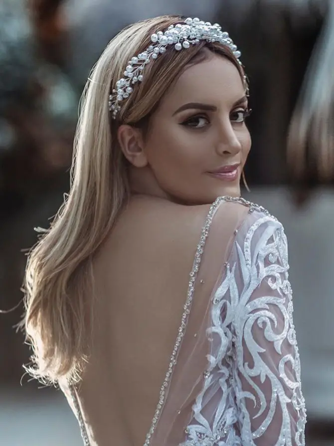 Emma bridal headpiece