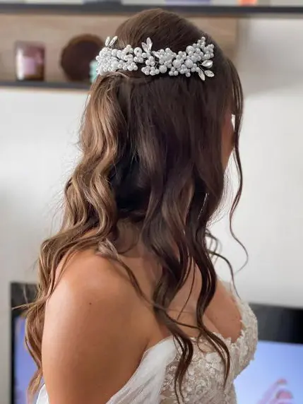 Bridal headband Lady D